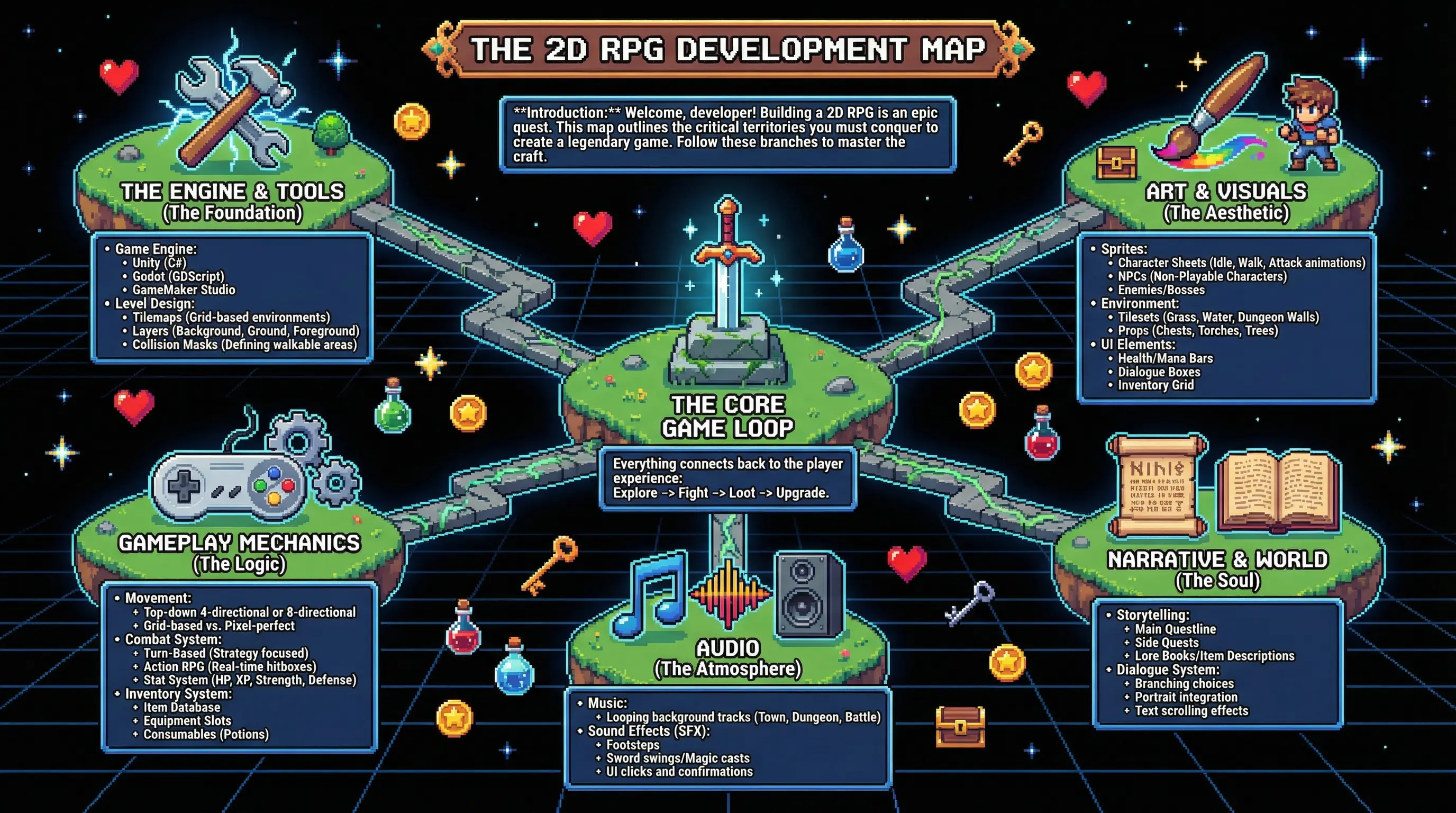 Retro Pixel Diagram Generator | Free AI Diagram Generator